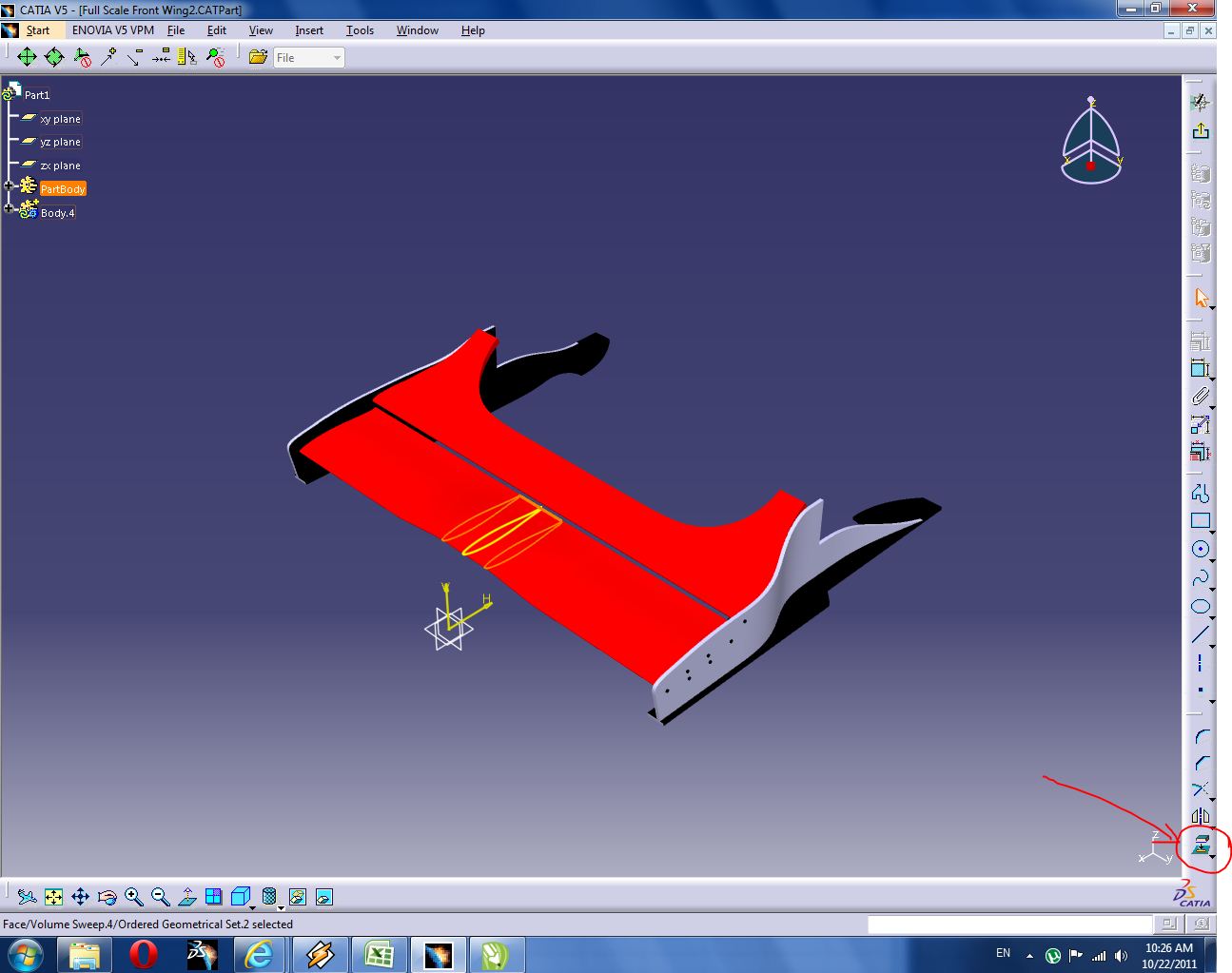 Scratchbuilding a 1/20 scale F1 replica: F1 car design in Catia V5 iii