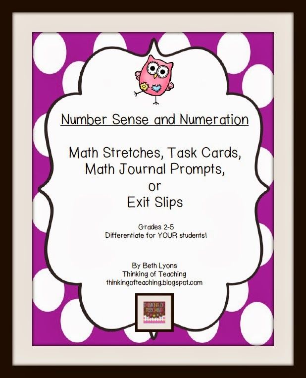 Thinking of Teaching: Math Workshop Series....continues with a FREEBIE!