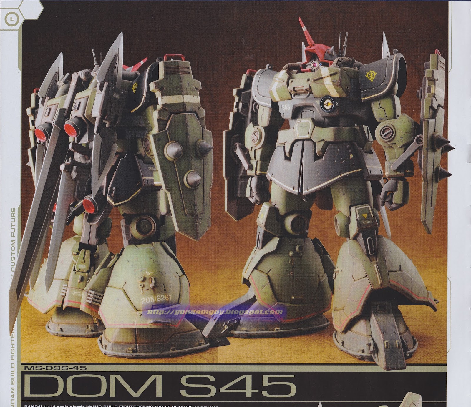GUNDAM GUY: 1/144 Dom S45 - Custom Build