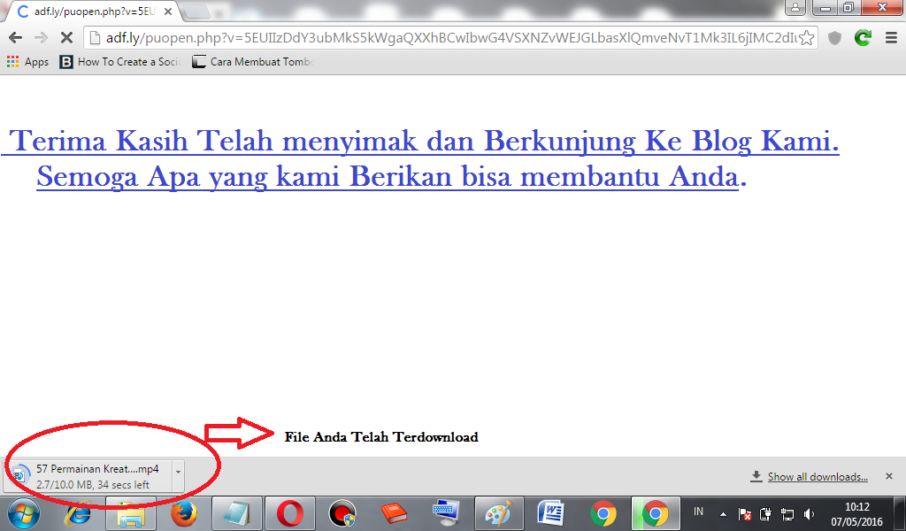 Cara Membuka File yang telah Terdownload