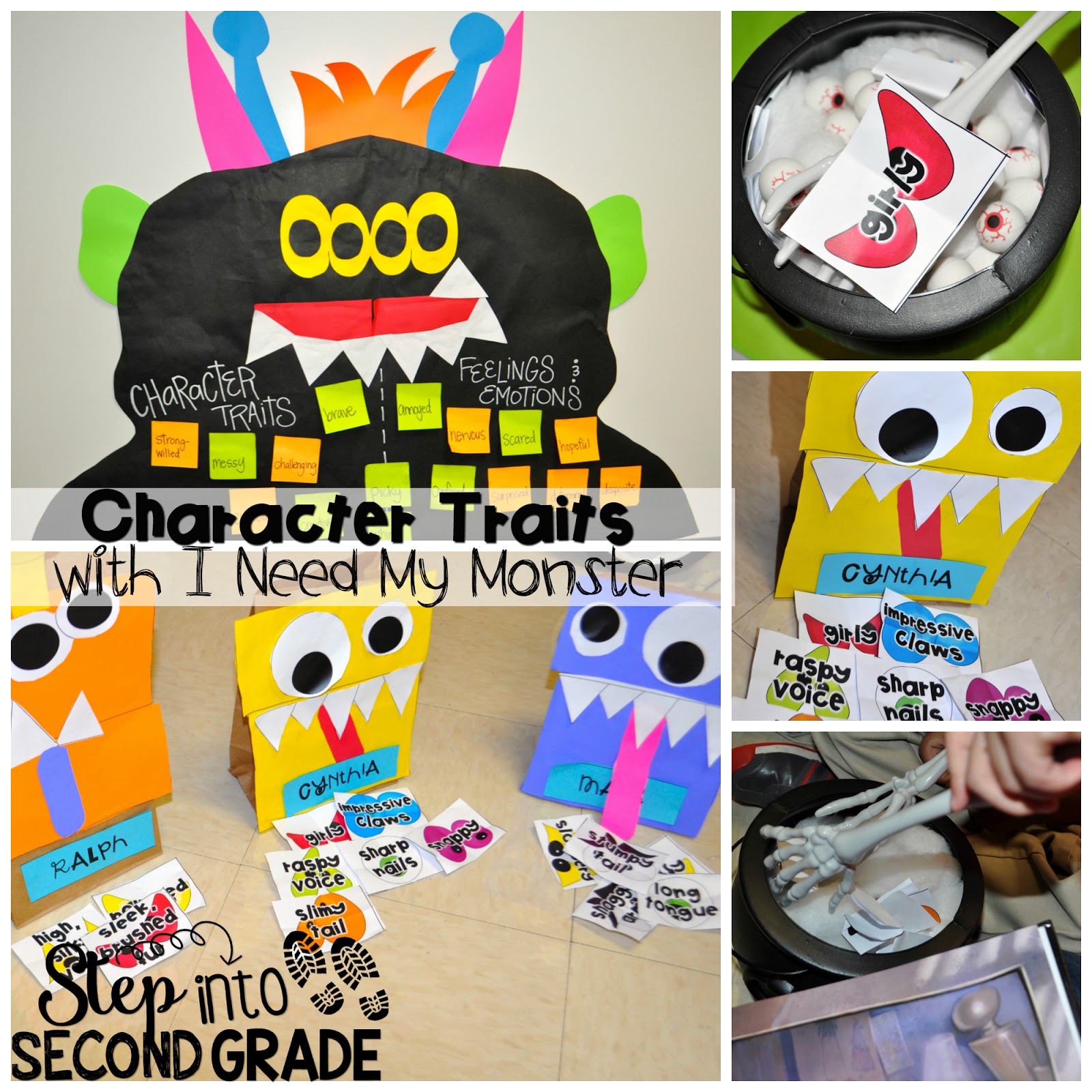 Character Traits with I Need My Monster | Step into 2nd Grade with Mrs ...