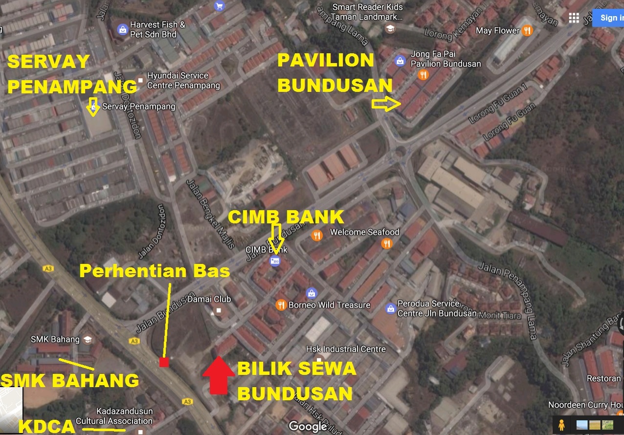 Bilik Sewa Sabah: Bilik di BUNDUSAN SQUARE depan KDCA sebelah KLINIK 1 ...