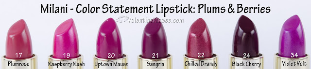Valentine Kisses: Milani Color Statement Lipstick - ALL 30 Shades ...