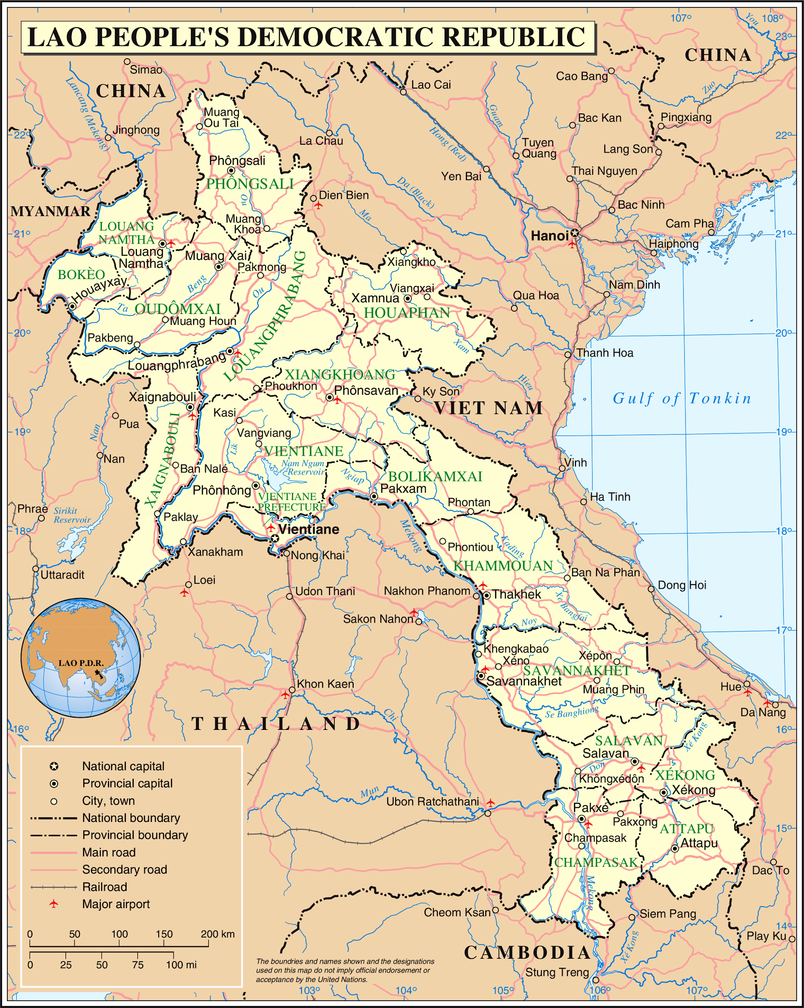 Laos Map - Car Radio | GPS