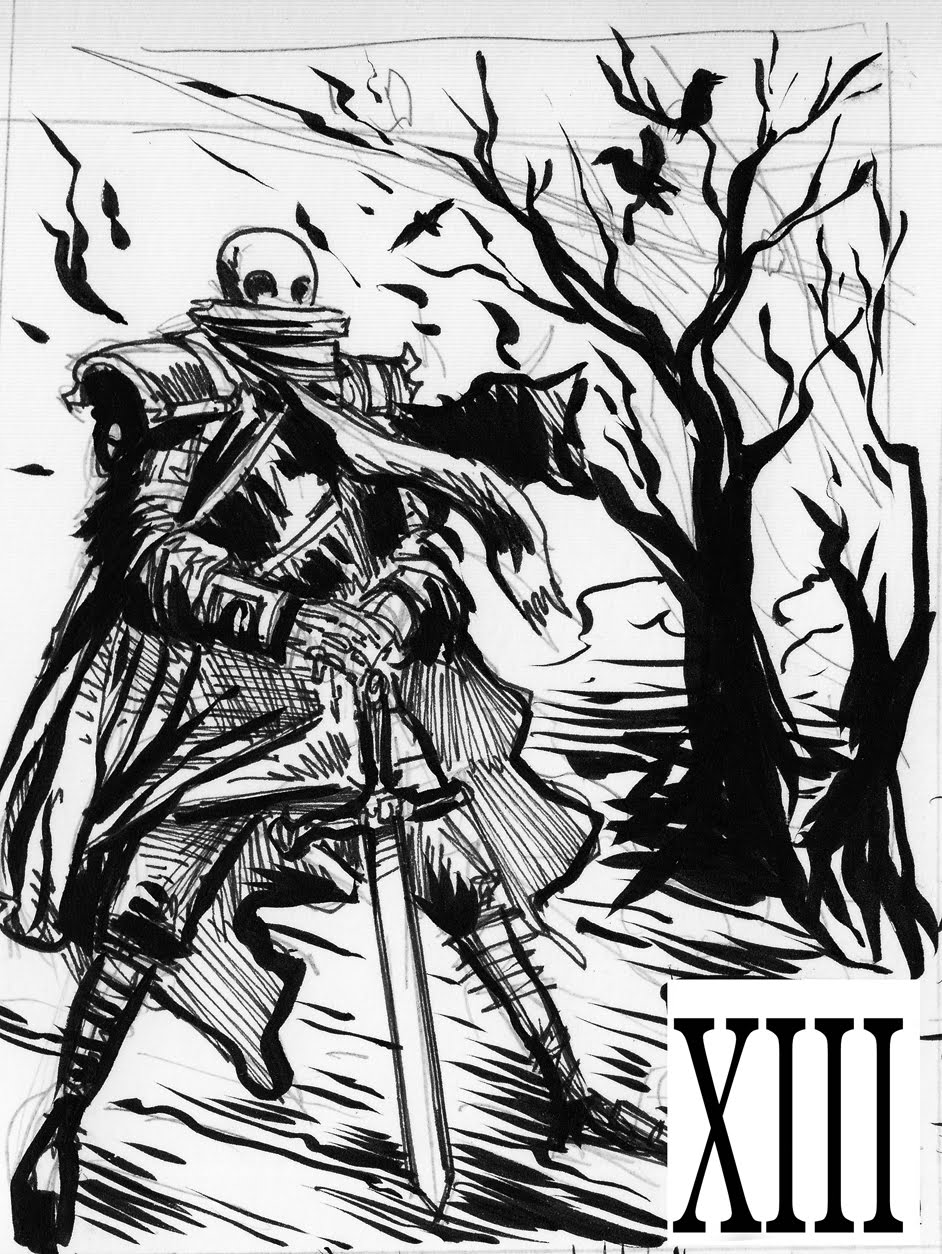 pretty good blog: Death Tarot Card Concept Sketches - pt 3
