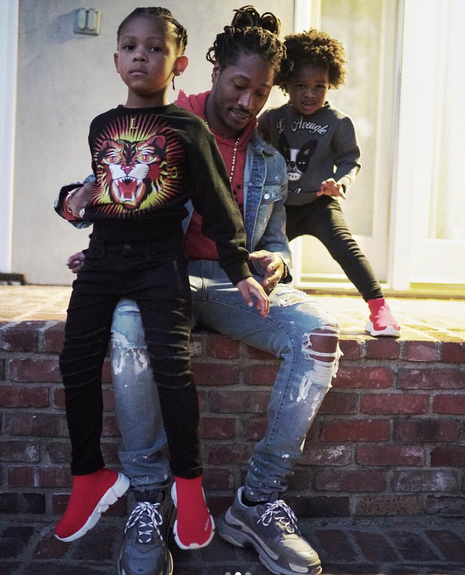 Future shares cute photos with his sons