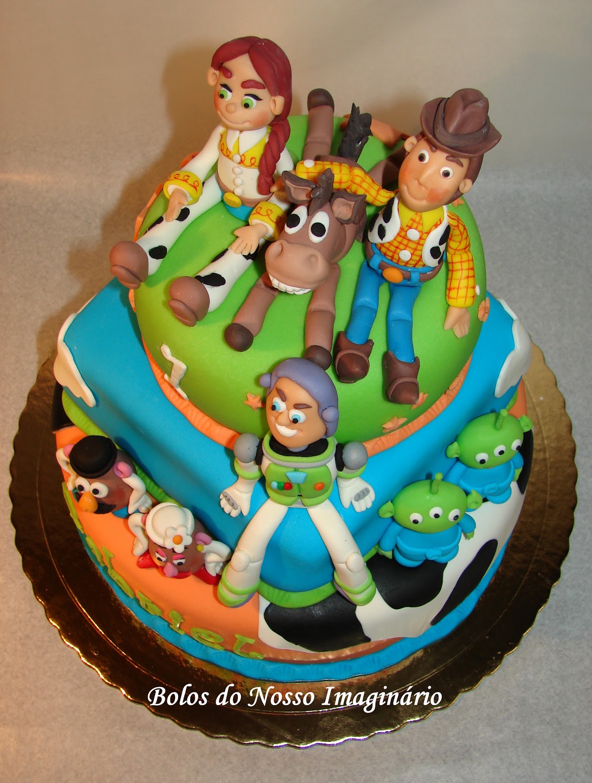 BOLOS DO NOSSO IMAGINÁRIO: BOLO DECORADO DE ANIVERSÁRIO TOY STORY