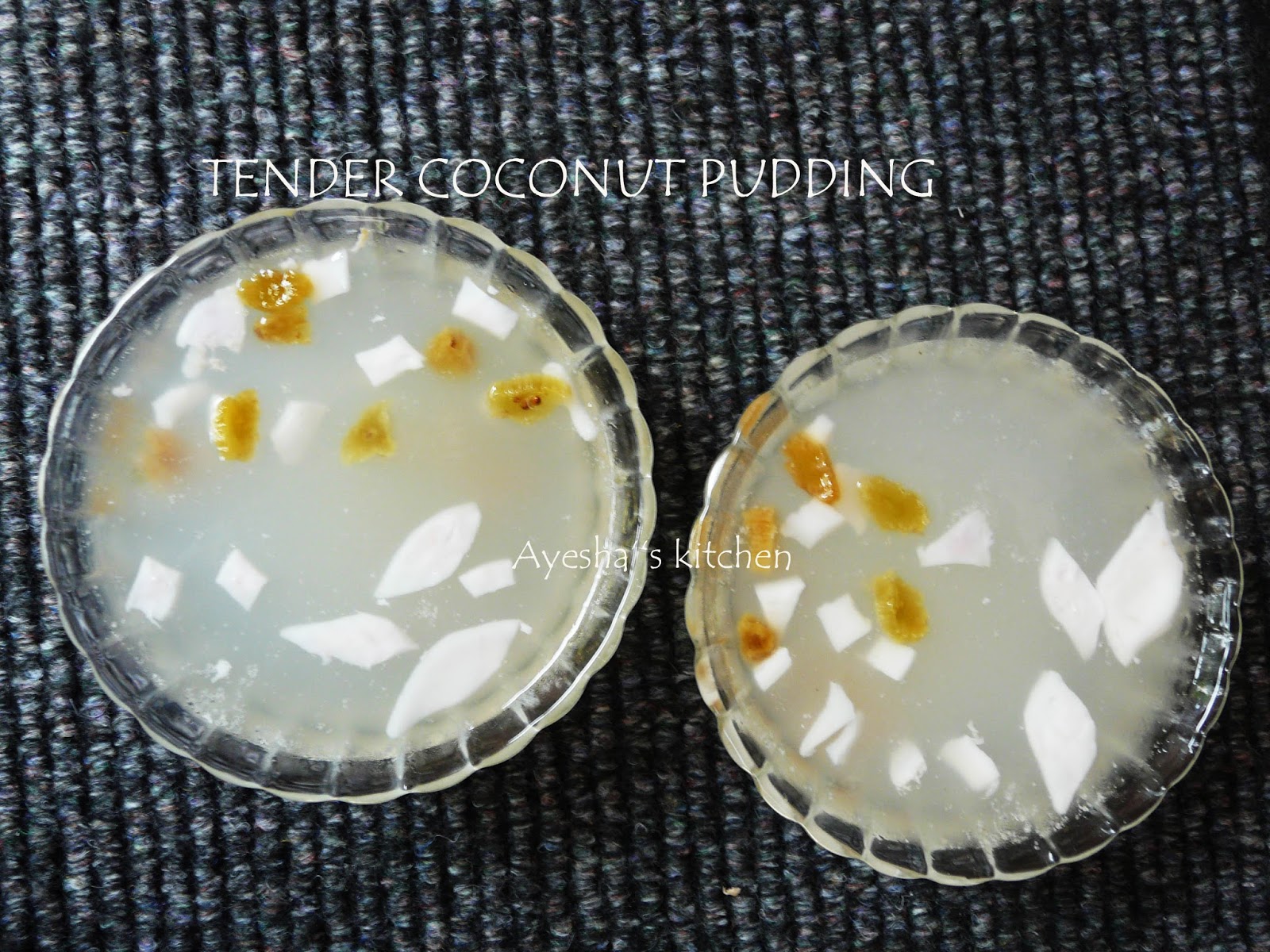 COCONUT WATER PUDDING RECIPES / PUDDING RECIPES