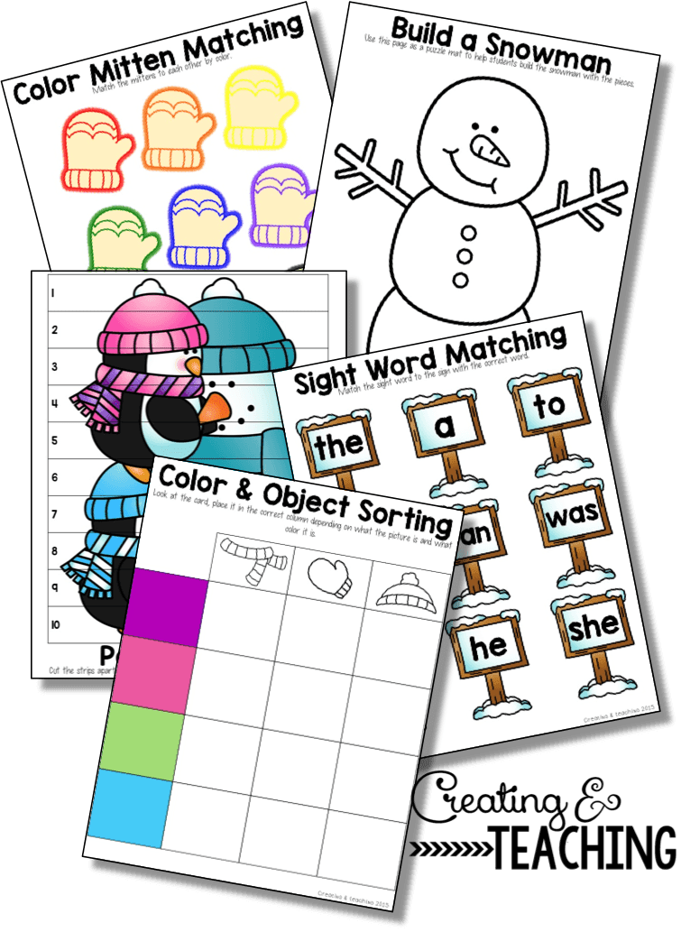 Winter Cookie Tray Activities | creating & teaching