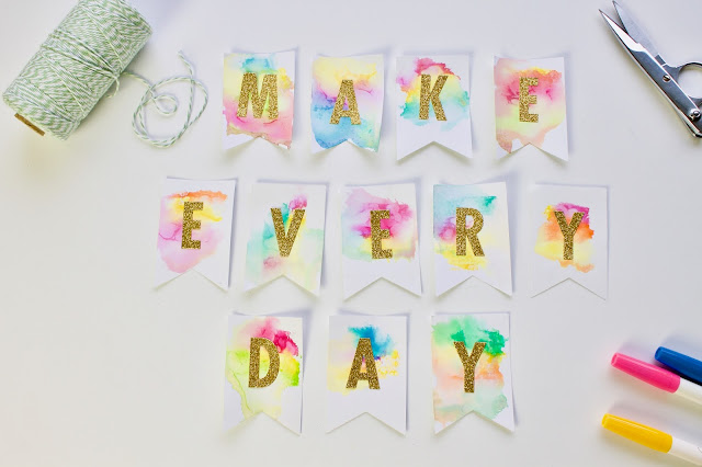 Mini watercolor banner | Hello Beautiful