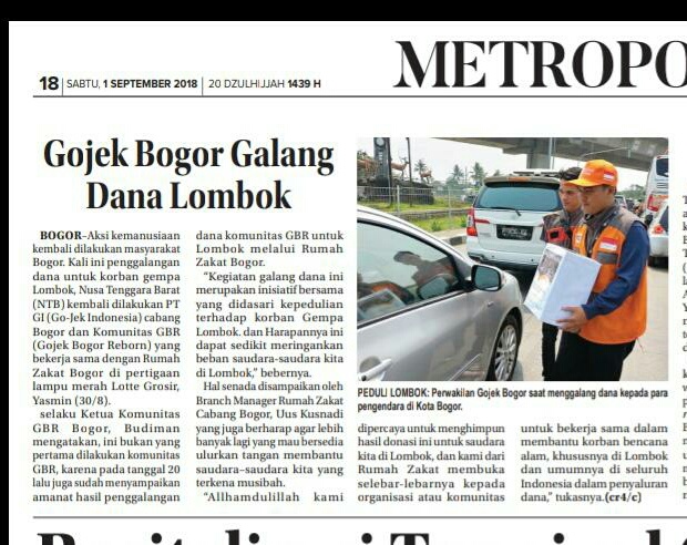 GBR Masuk Koran Radar Bogor
