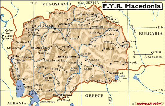MAPS OF MACEDONIA