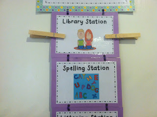 Team J's Second Grade Fun: New Literacy Station Signs