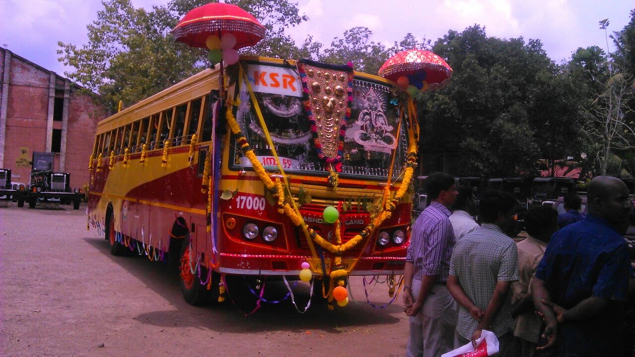 Inauguration of 17,000 th bus from KSRTC Regional Workshop Mavelikkara ...