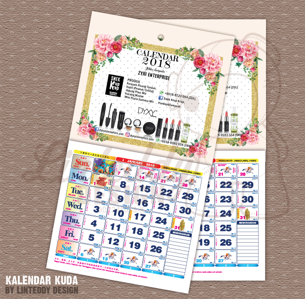 linTeddy Design: Kalendar Kuda (CLOSED NOW)