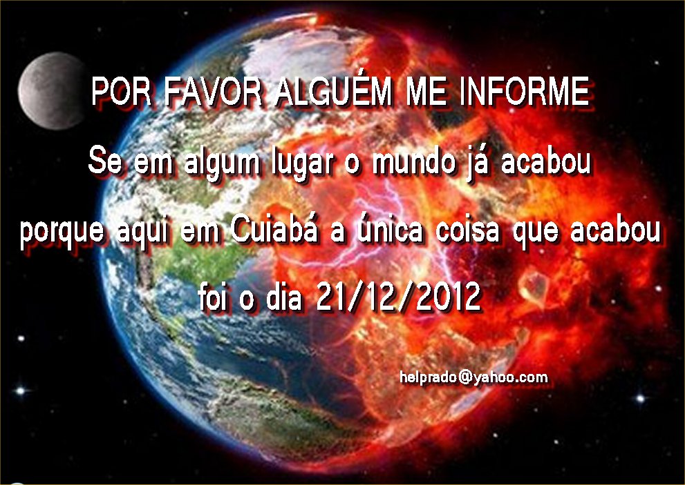 HELPRADO: FIM DO MUNDO