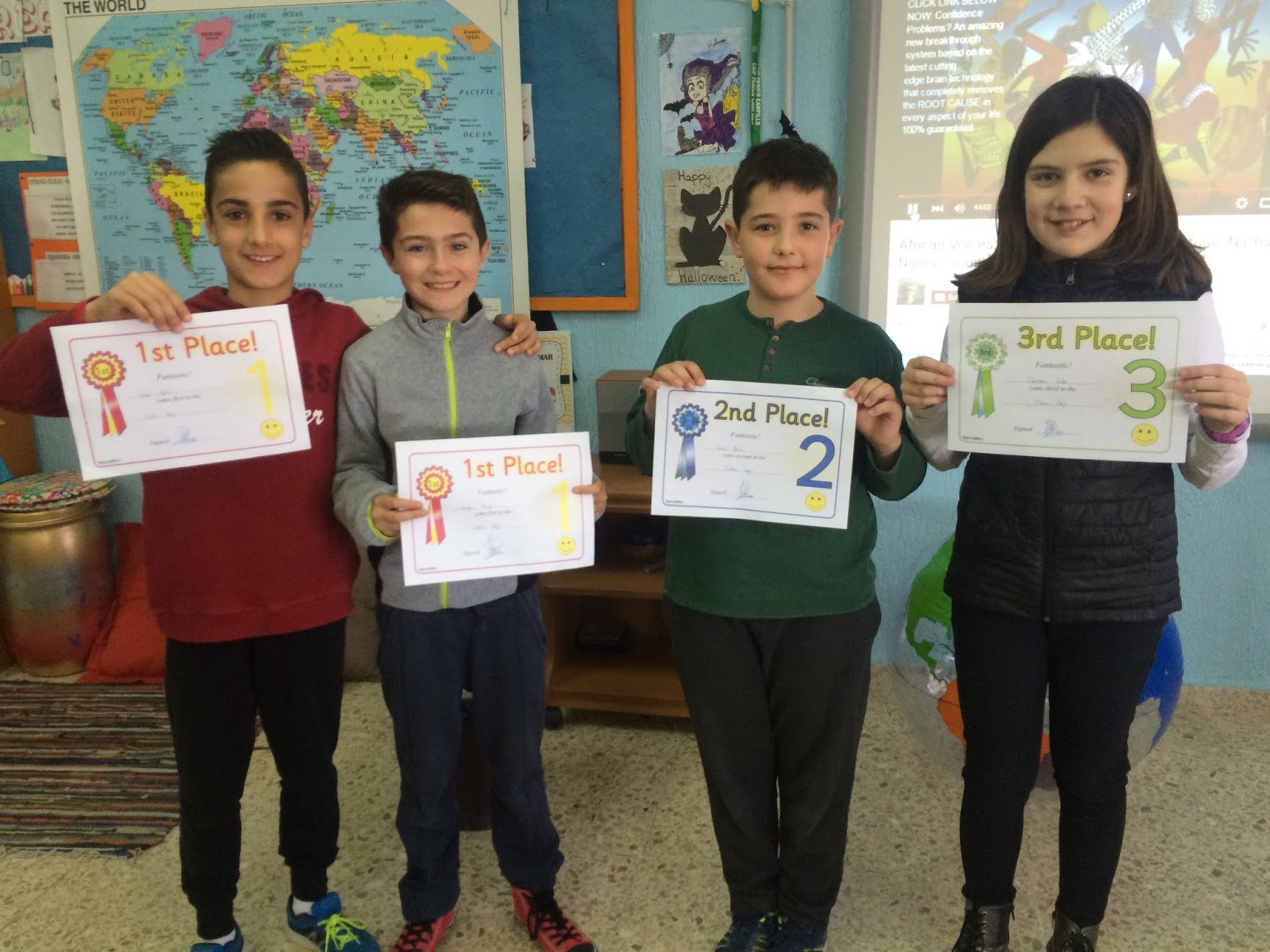 OUR ENGLISH CLASS: Class Dojo winners