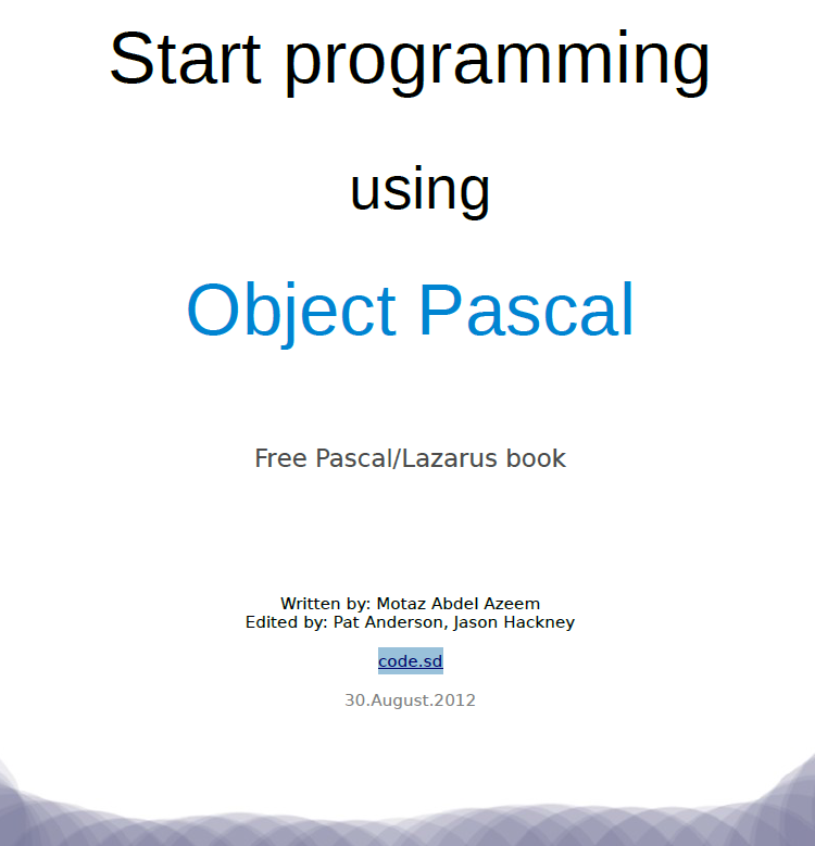 Belajar Lazarus, IDE Pascal open source: Terjemah - Start Programming ...
