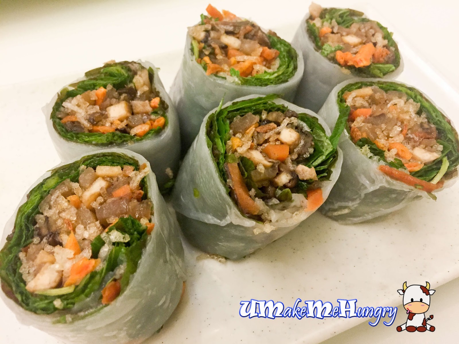 Vegetarian Steamed Rice Crepe Rolls - $7.90