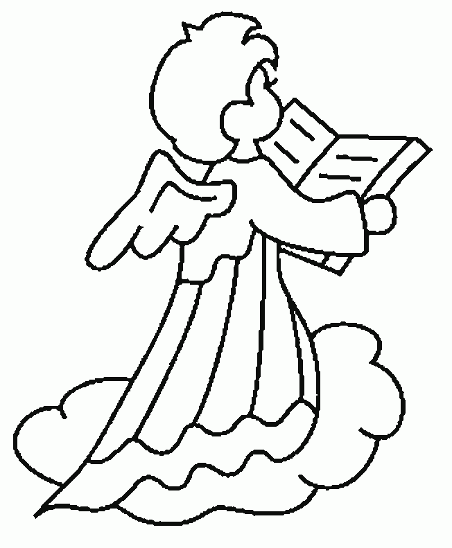 Imagenes Cristianas Para Colorear: Dibujos Para Colorear de Angeles