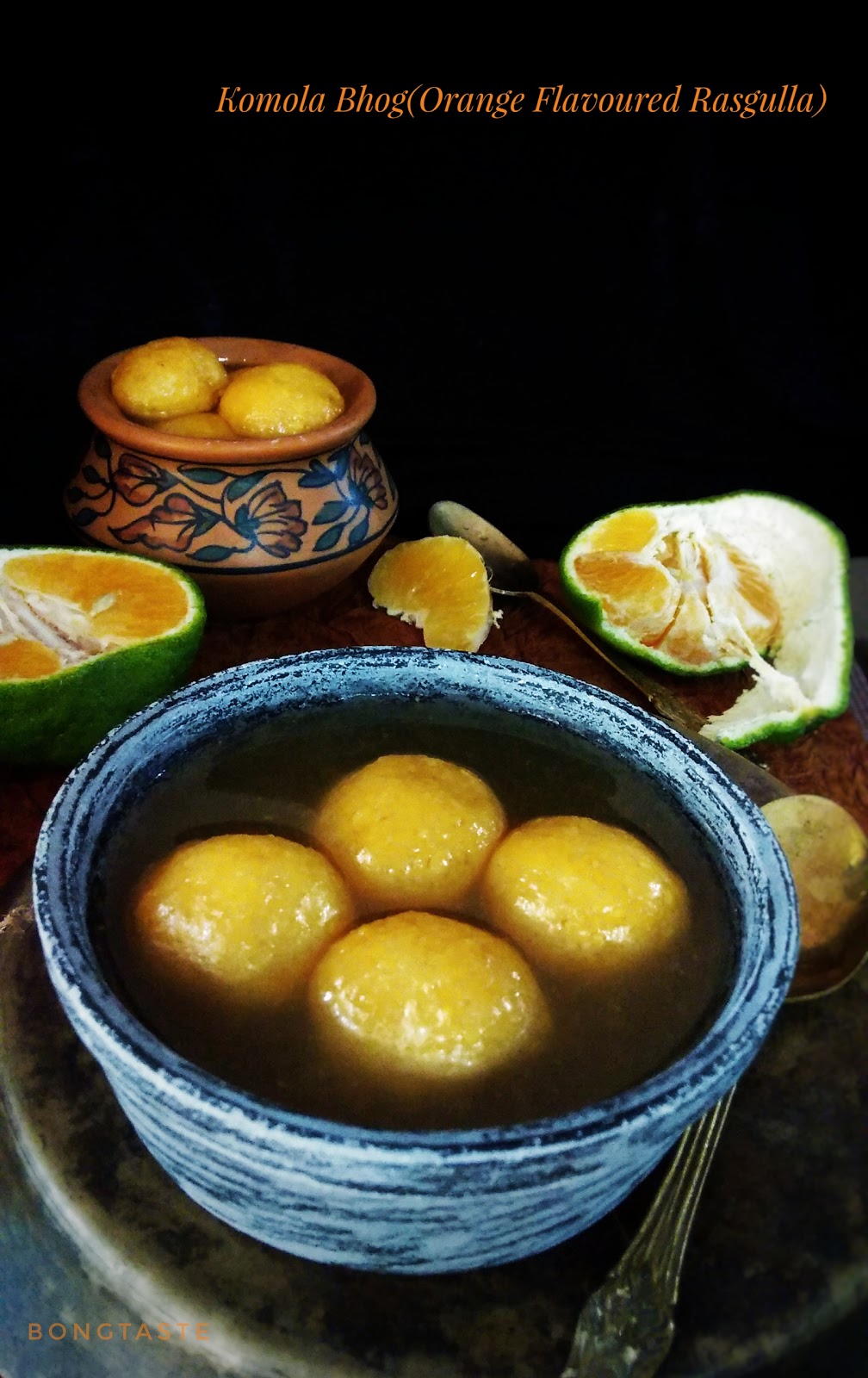 Bongtaste : Komolabhog or Orange Flavoured Rasgulla(No artificial ...