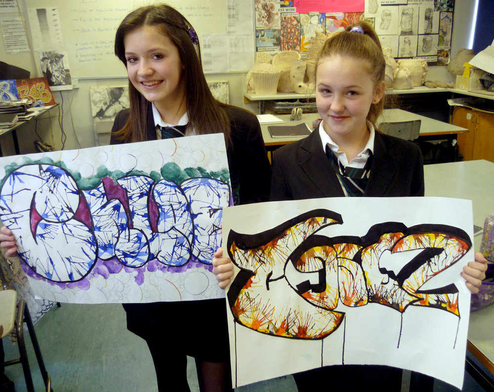 Chellaston Art Department: Year 8 Graffiti Project