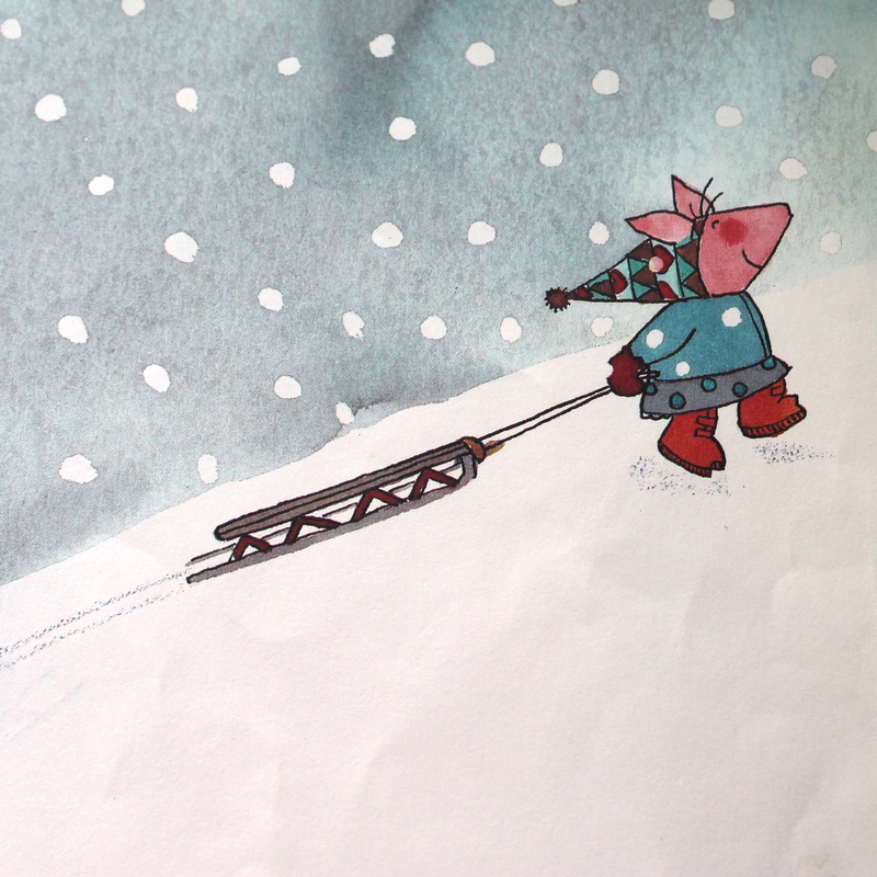 Books and Umbrellas: Geraldine's Big Snow by Holly Keller