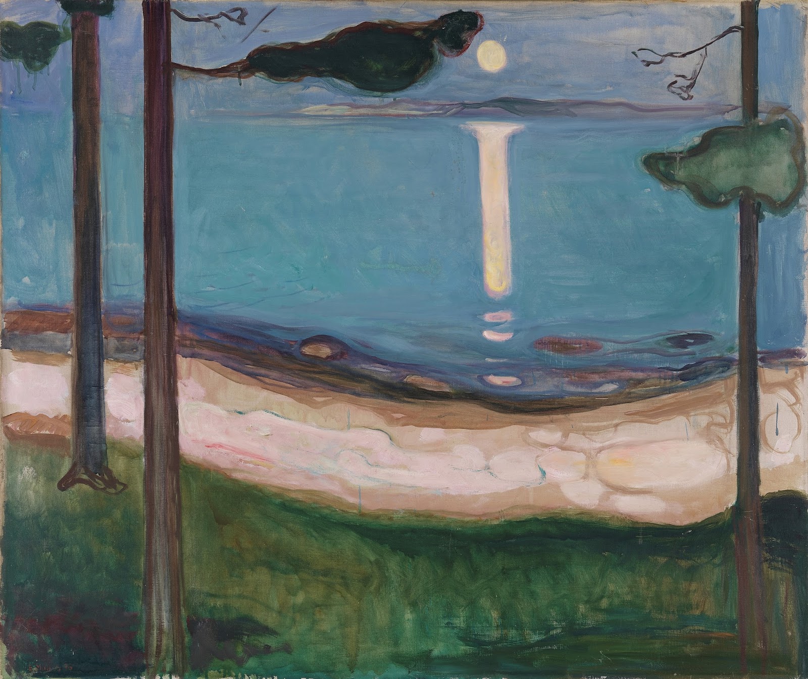 Enjoy some Damn Fine Art : Edvard Munch. Moonlight ('Måneskin'), 1895 ...