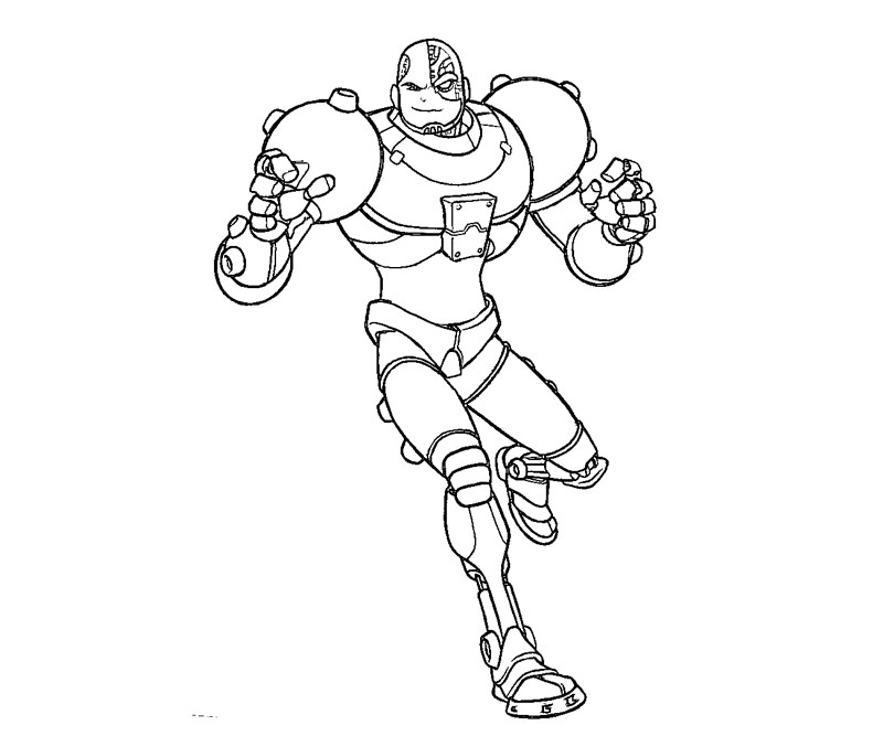Cyborg Teen Titans Coloring Pages