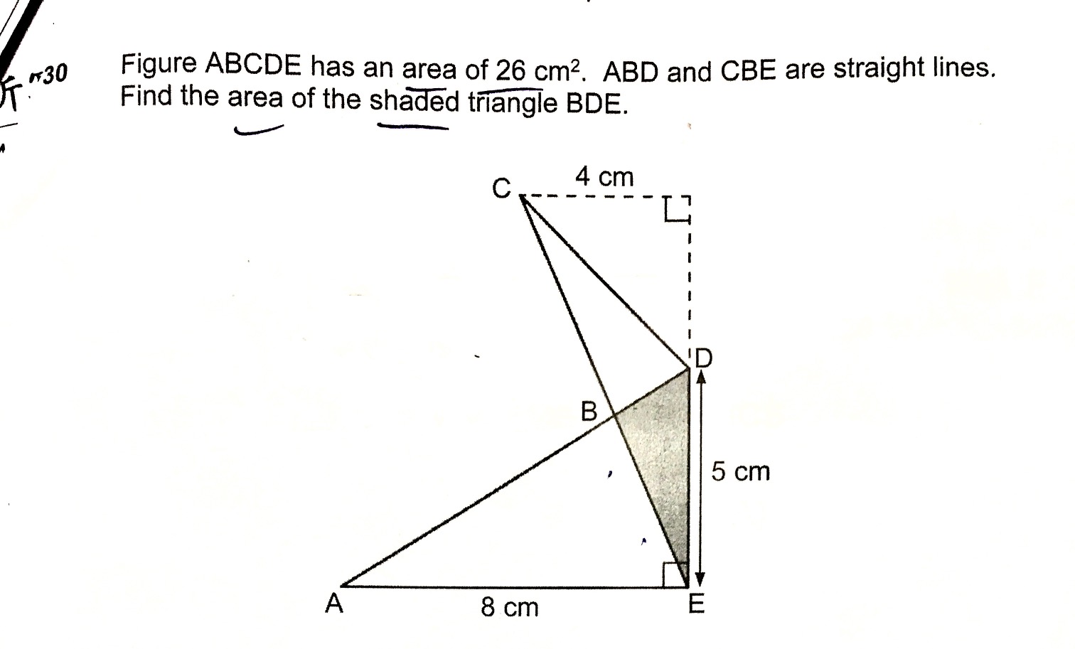 Chang's Math blog: P5/P6 area of triangles (psle 2016)
