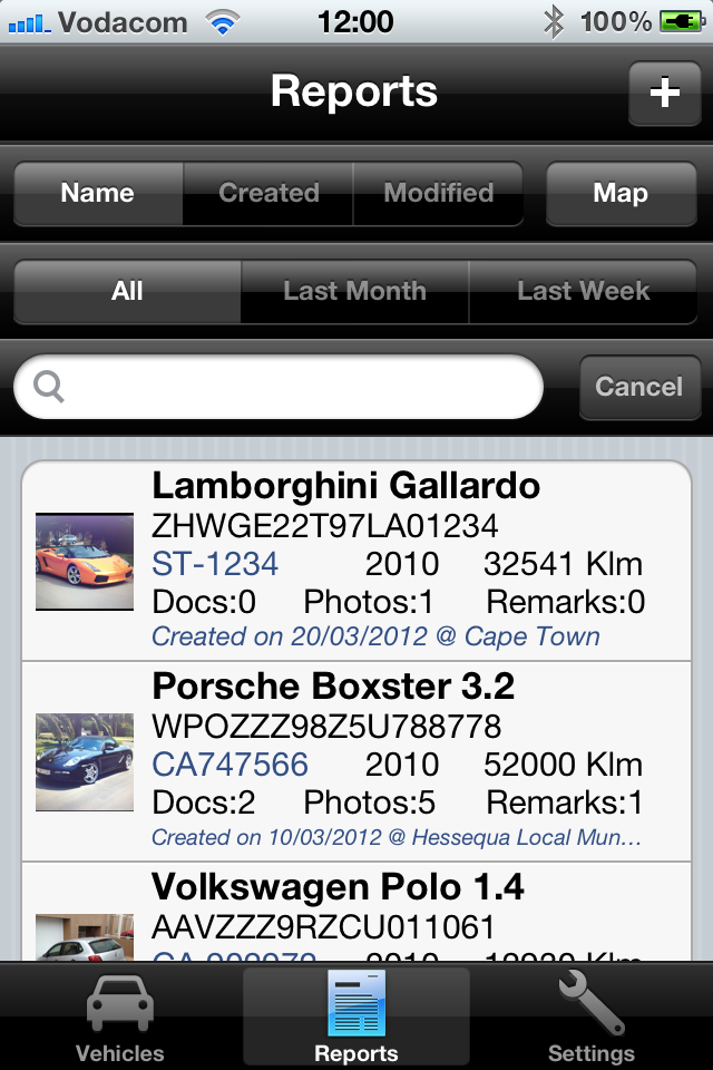 PAZ Labs: Vehicle Status Report