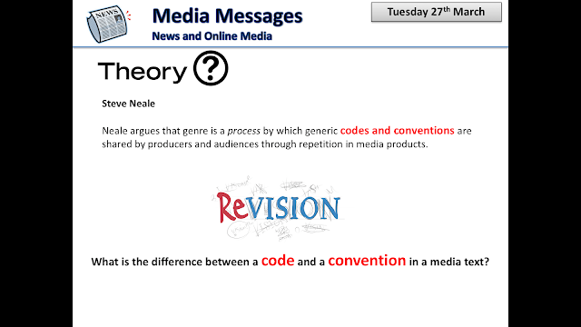 H409 Media Studies: Steve Neale: Genre Theory