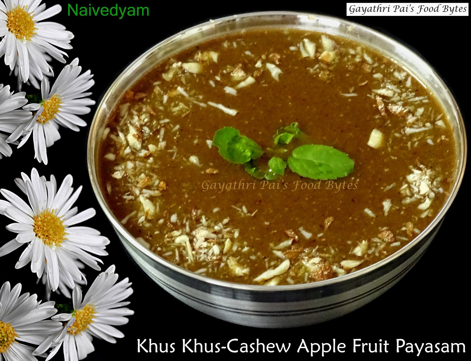 Gayathri Pai's Food Bytes: Khus Khus (Poppy Seeds)-Kaju (Cashew Apple ...