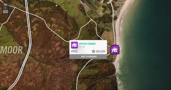 Forza Horizon 4 House Location Maps, Rewards and Price