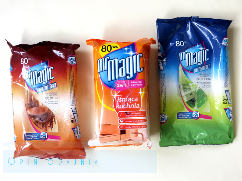 Opiniodajnia: Biedronka Mr Magic ściereczki z płynem do kuchni i do mebli