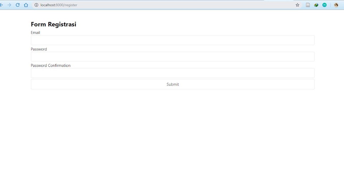 Membuat Form Registrasi - Laravel