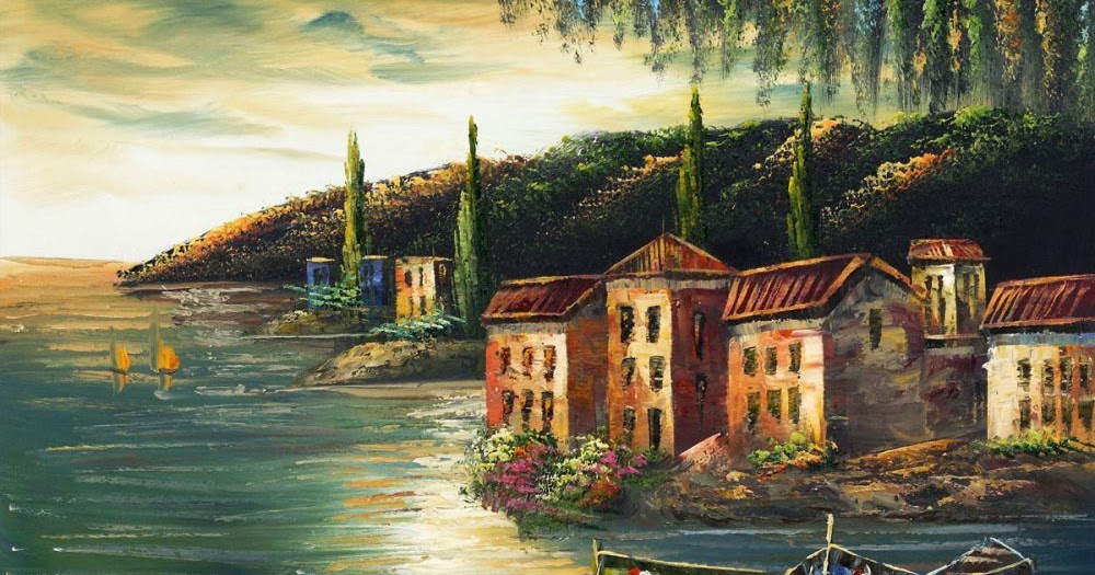 Lukis Dinding Pemandangan Alam Menakjubkan - SENI MURAL INDONESIA