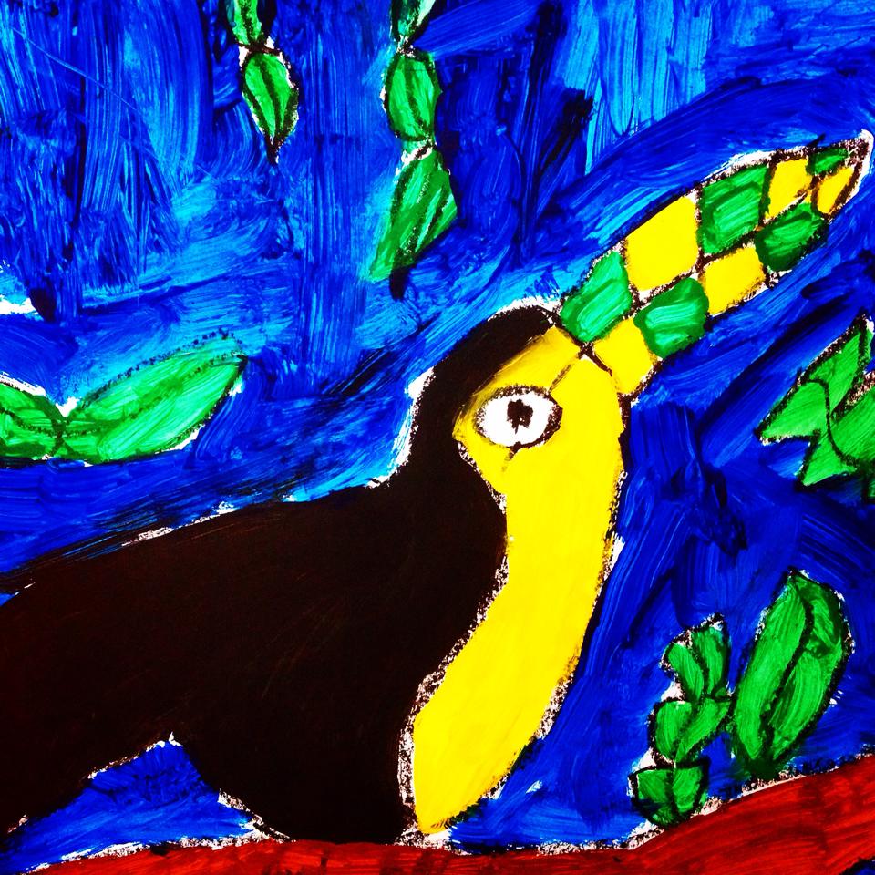 Visual Arts: Rainforest Toucans