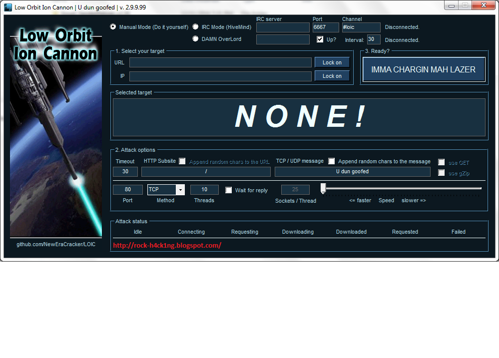 Loic v2.9 - Ddos Tool