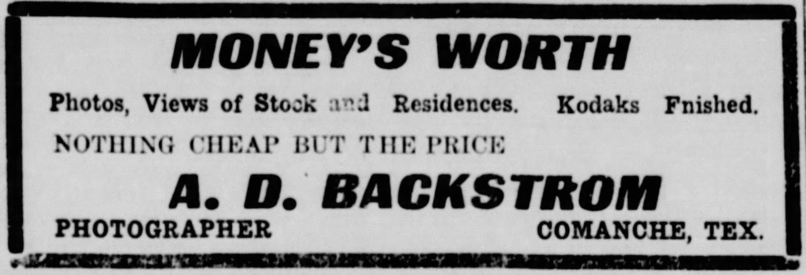 Cabinet Card Photographers: Alexander Daniel Backstrom