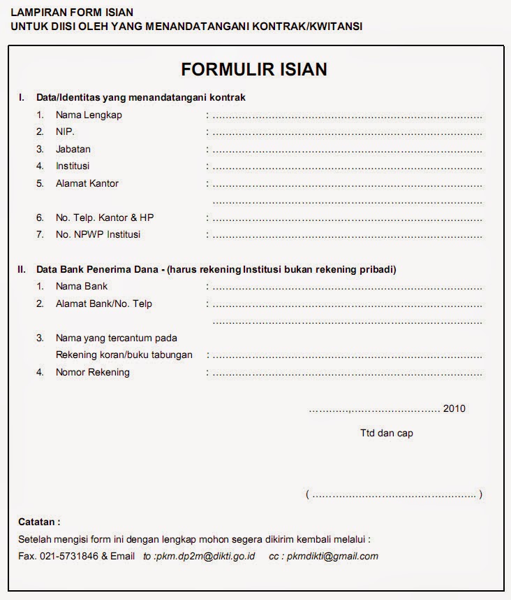 Contoh Laporan Formulir - Download Contoh Lengkap Gratis ️
