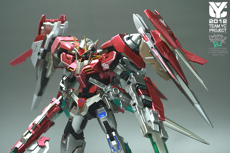 GUNDAM GUY: MG 1/100 00 Raiser - Custom Metallic Painted Build