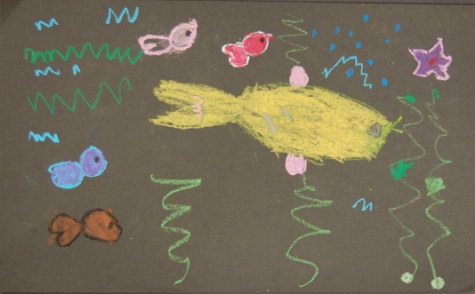 super happy art class: Paul Klee Golden Fish