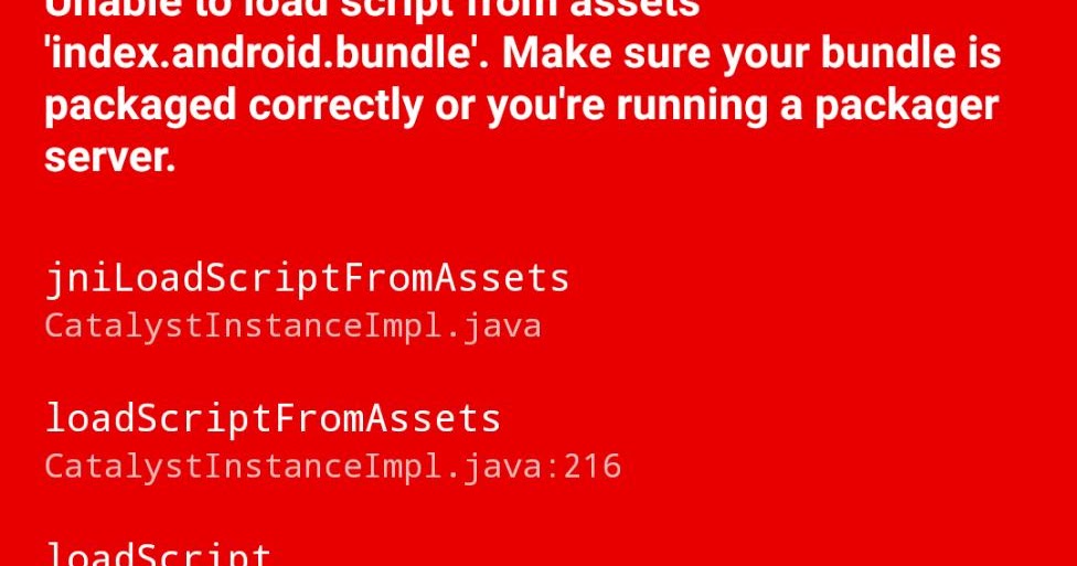 React Native Common Errors React Native Common Errors