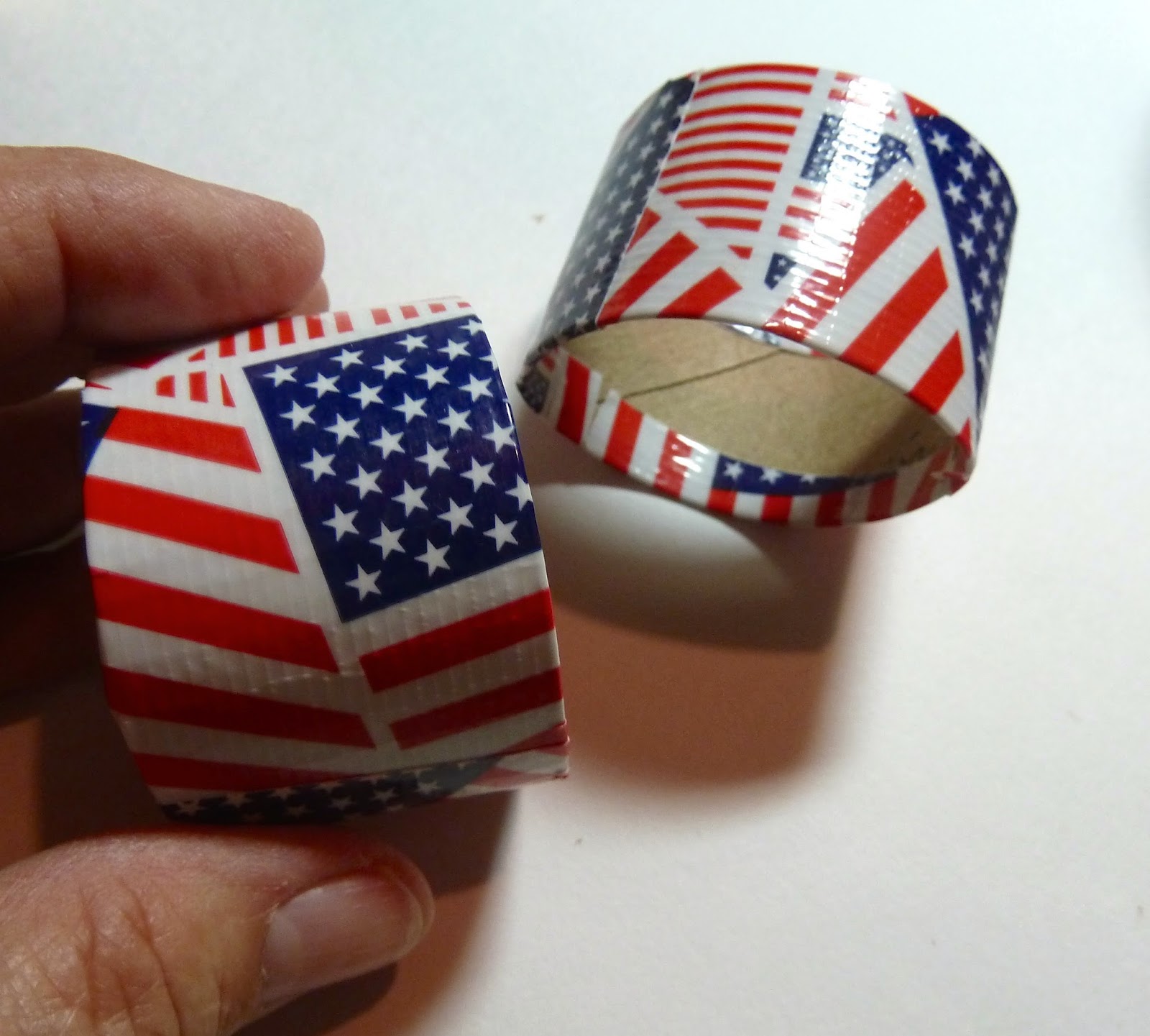 Make it easy crafts: Patriotic July 4th recycled napkin rings and ...
