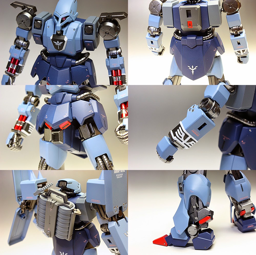 GUNDAM GUY: HGUC 1/144 AMX-101E Schuzrum Galluss - Painted Build