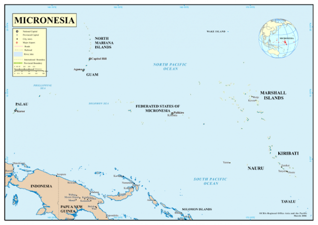 MICRONESIA - GEOGRAPHICAL MAPS OF MICRONESIA ~ Klima Naturali™