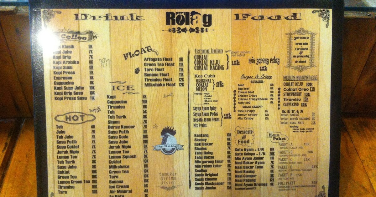 Ngopi dan Nongki di Rolag Cafe and Baverages | HAPPY KULINER