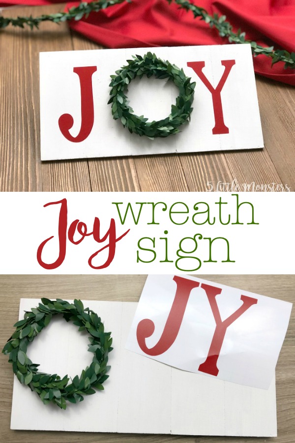 5 Little Monsters: Joy Wreath Sign