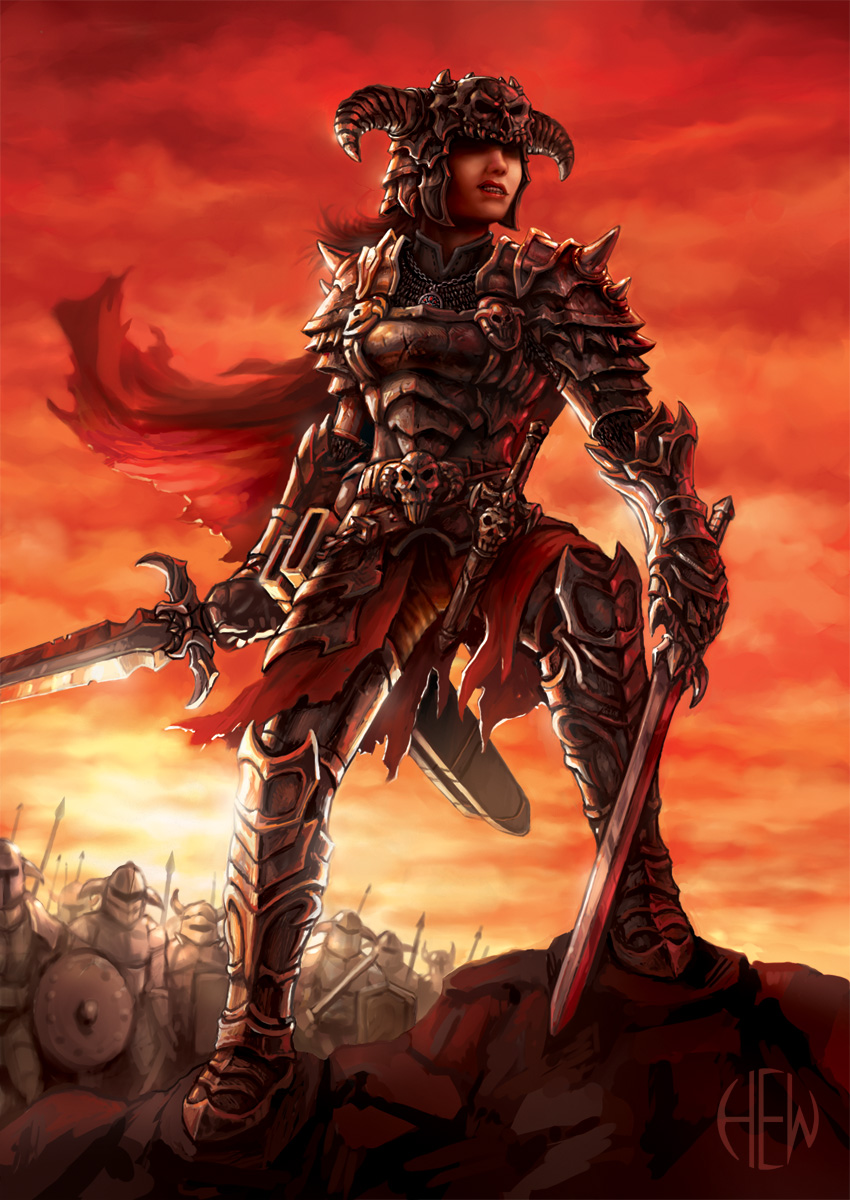 Warriors in art: Blood Charm: V. Bloody Anne by Alvin Hew